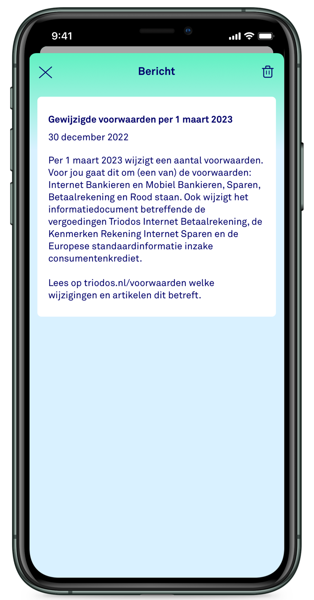 Nieuw in de app | Triodos Bank